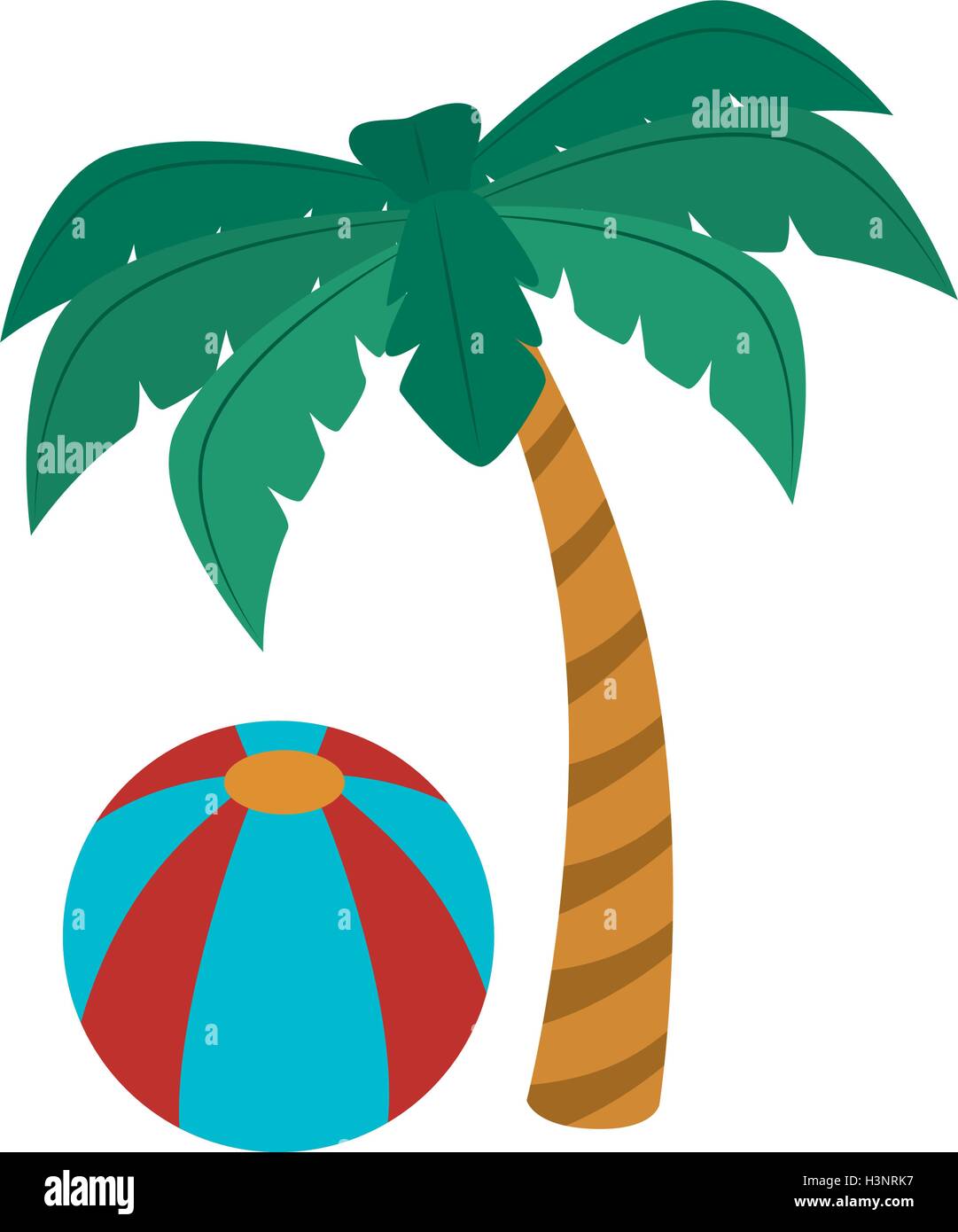 summer palm tree Stock Vector Image & Art - Alamy