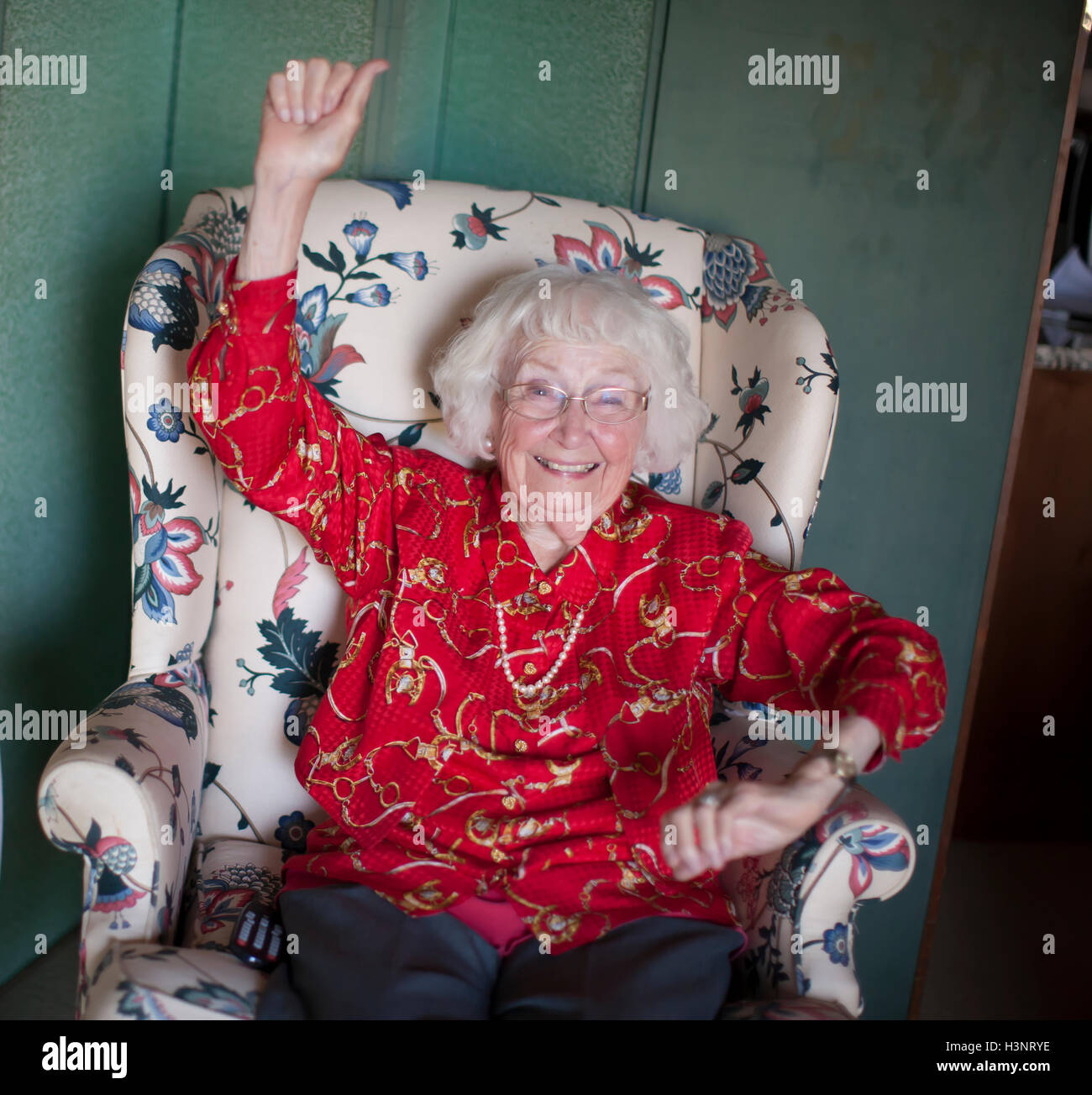 Senior arm chair remote hi-res stock photography and images - Alamy