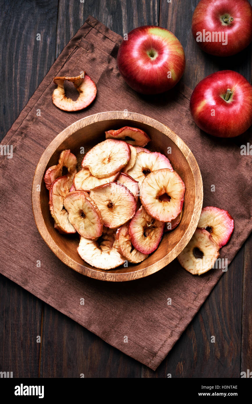 Dehydrated apples chips in hi-res stock photography and images - Alamy