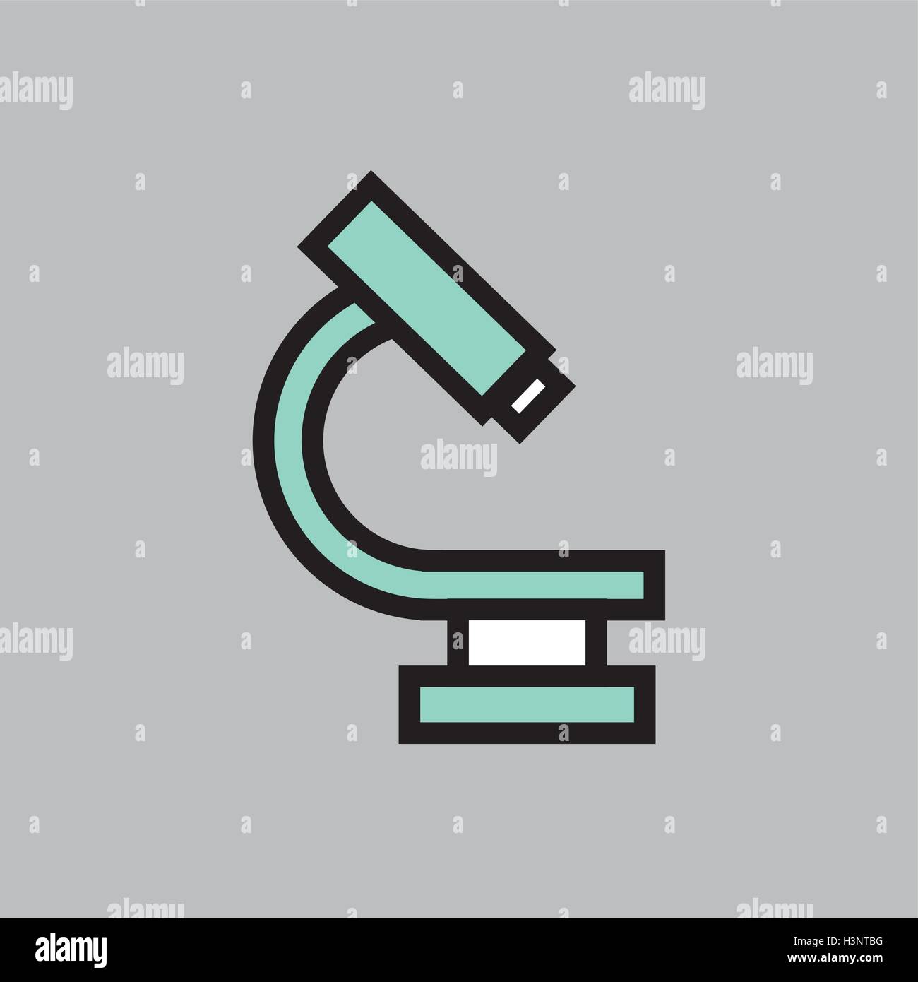 microscope laboratory scientific line icons Stock Vector Image & Art ...