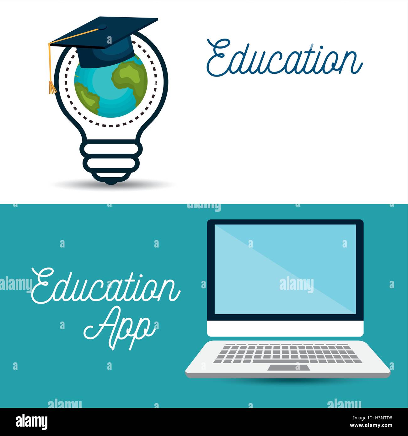 education app design Stock Vector Image & Art - Alamy