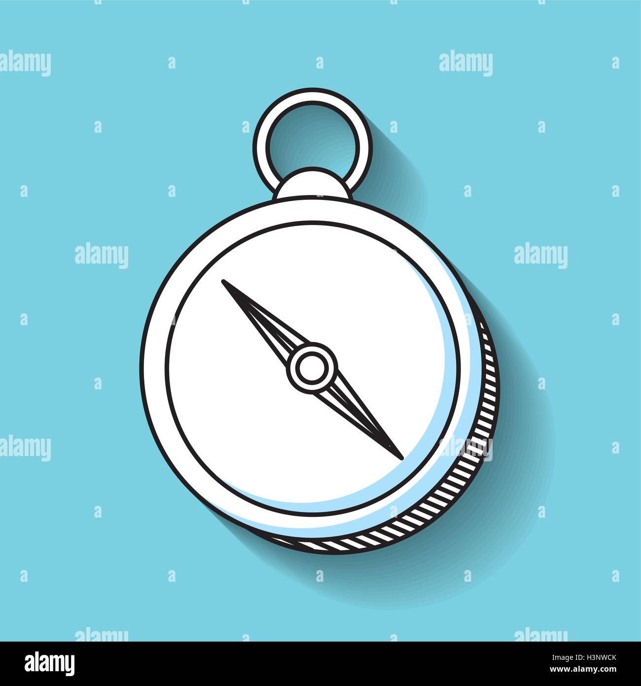 compass device guide line icon Stock Vector Image & Art - Alamy