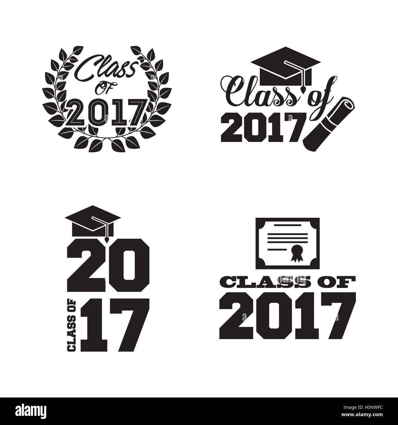 congratulations class of 2017 card Stock Vector Image & Art - Alamy