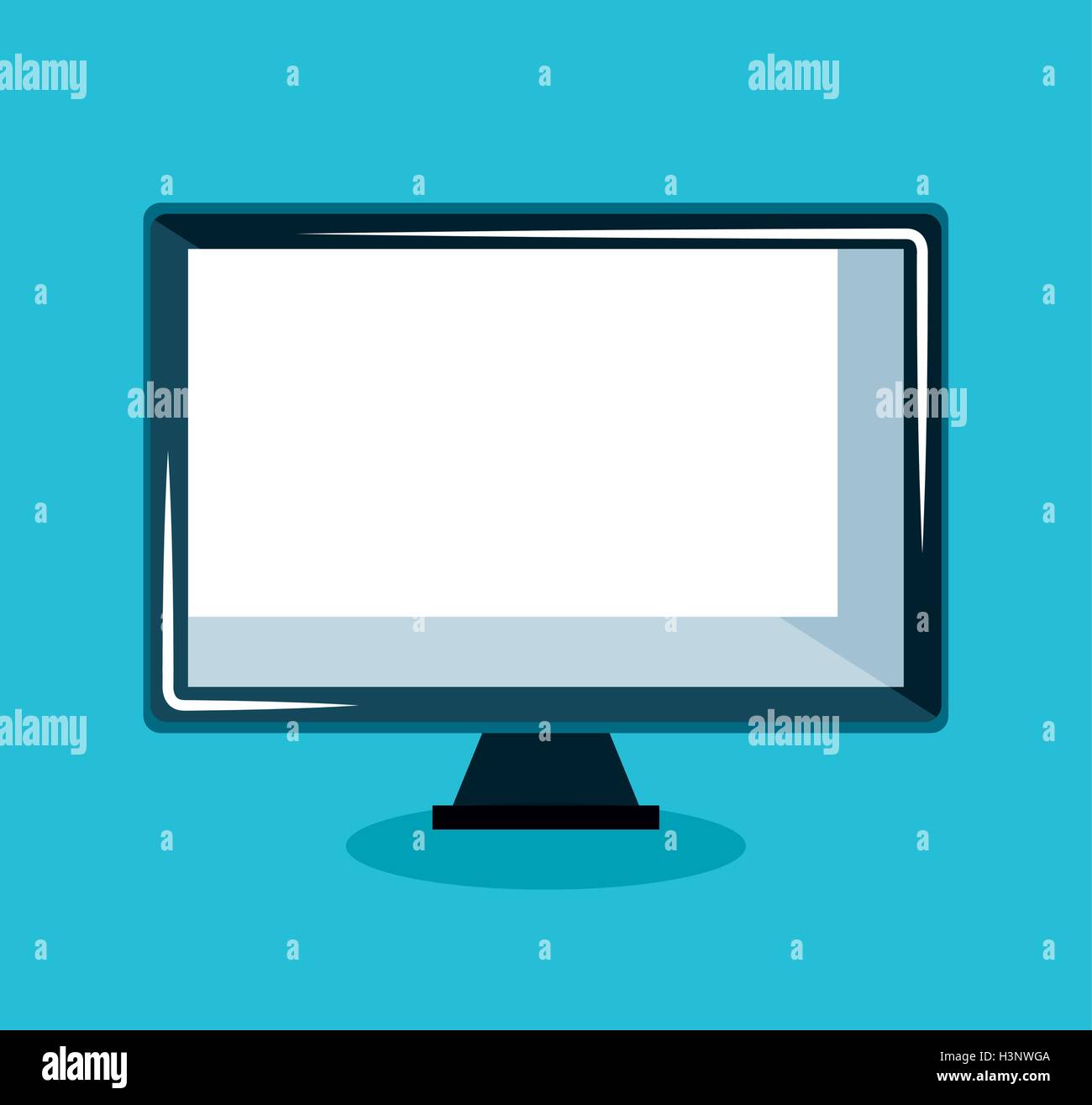 monitor computer display icon Stock Vector Image & Art - Alamy