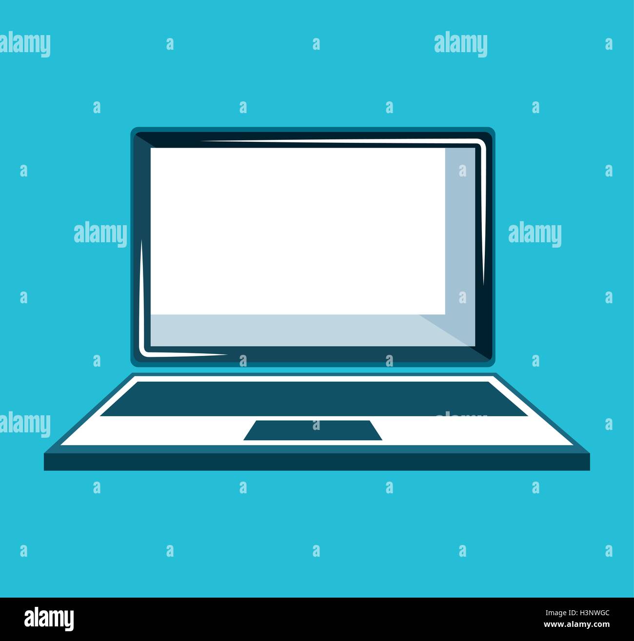 laptop computer portable device Stock Vector Image & Art - Alamy
