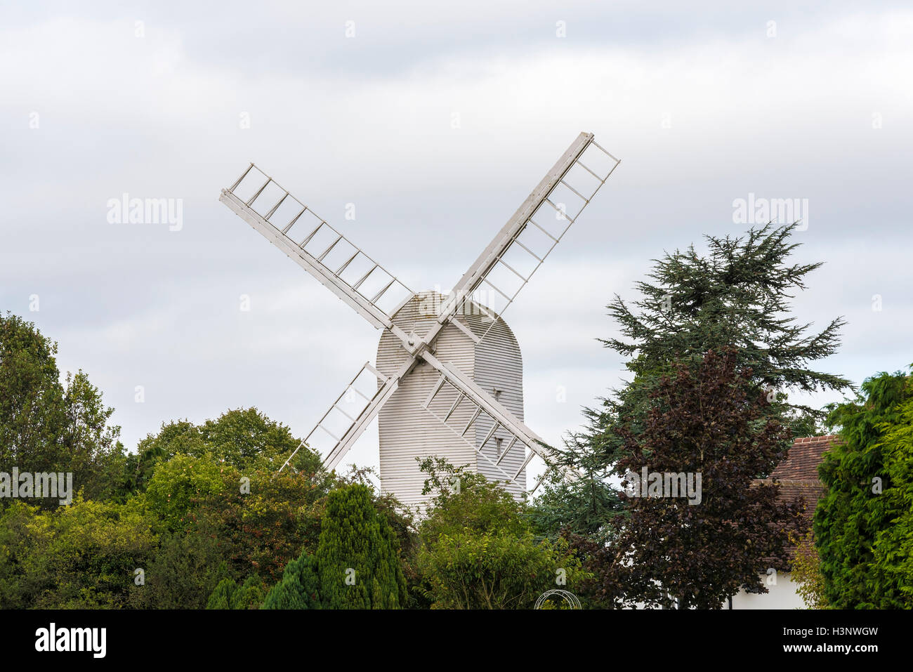 Duck End Mill post mill Finchingfield Essex England 2016 Stock Photo ...