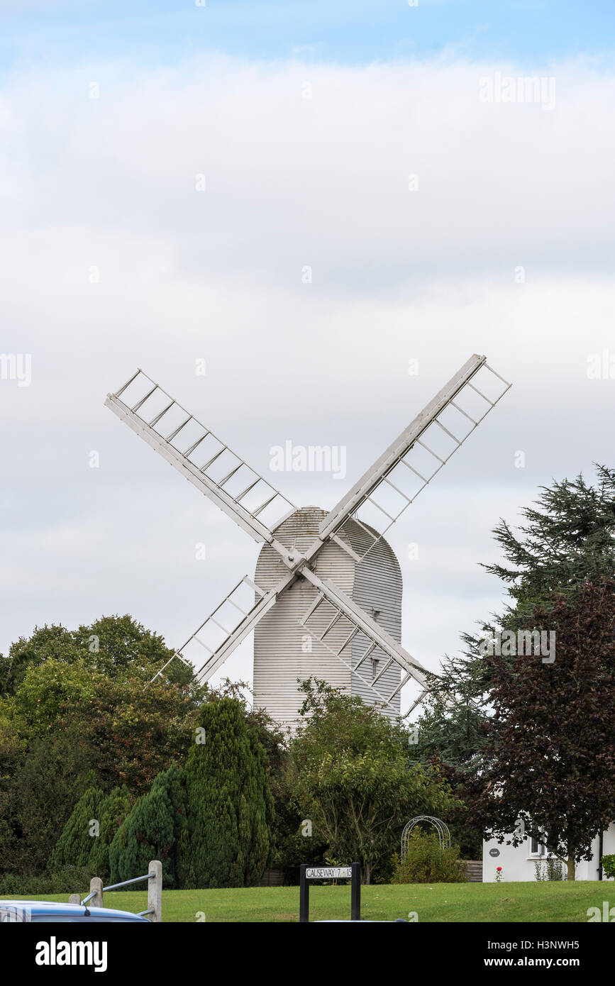 Duck End Mill post mill Finchingfield Essex England 2016 Stock Photo ...