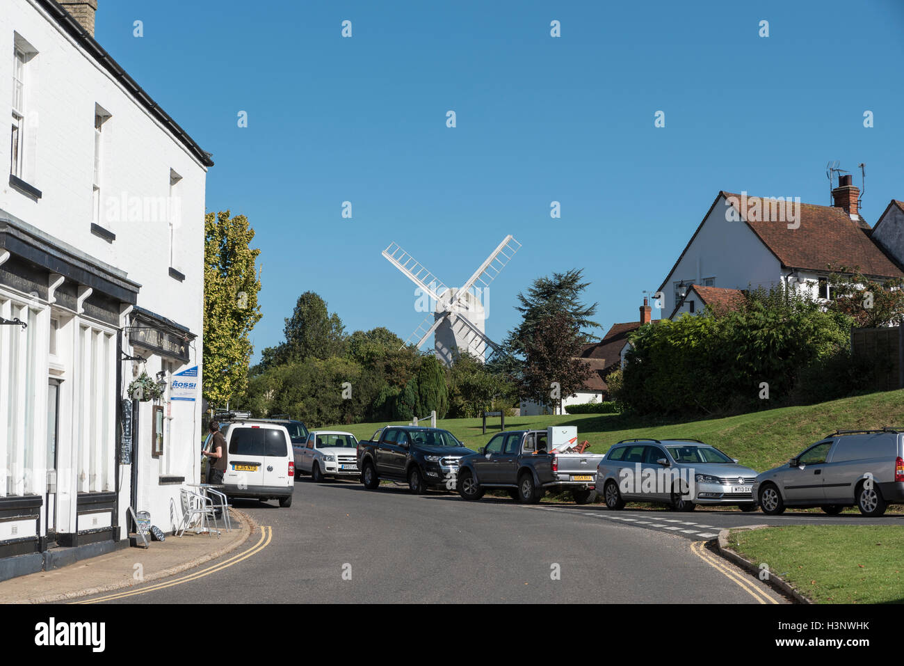 Duck End Mill post mill Finchingfield Essex England 2016 Stock Photo ...