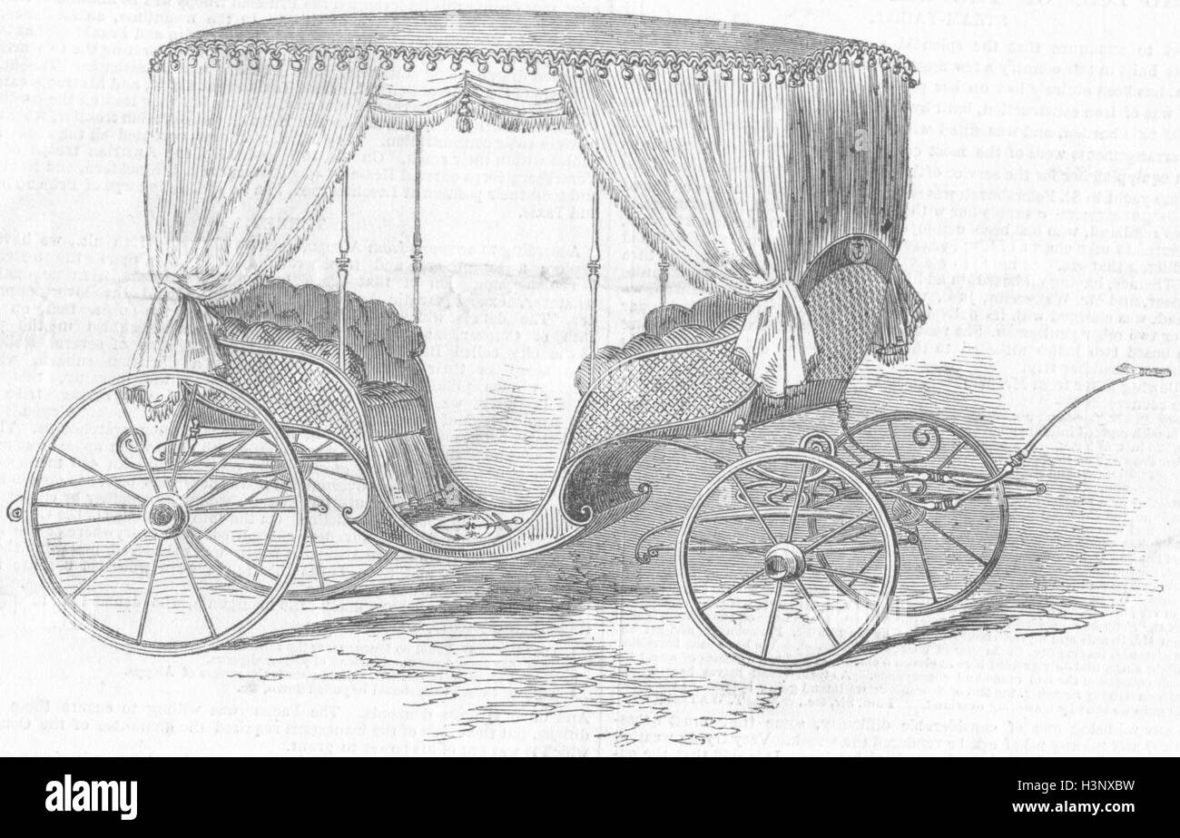 TRANSPORT Carriage for said Pacha 1850. Illustrated London News Stock ...