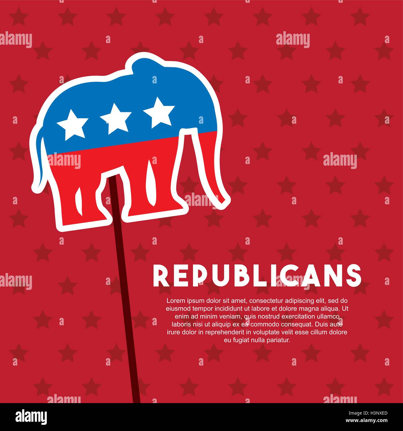 Republican political party animal Stock Vector Image & Art - Alamy