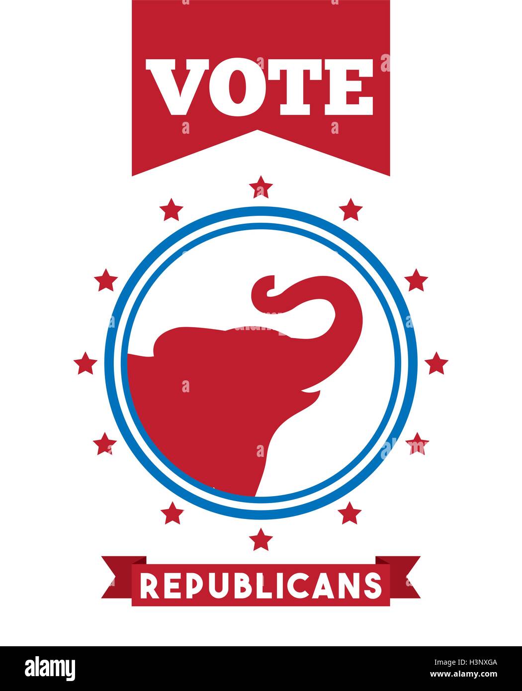 Republican political party animal Stock Vector Image & Art - Alamy