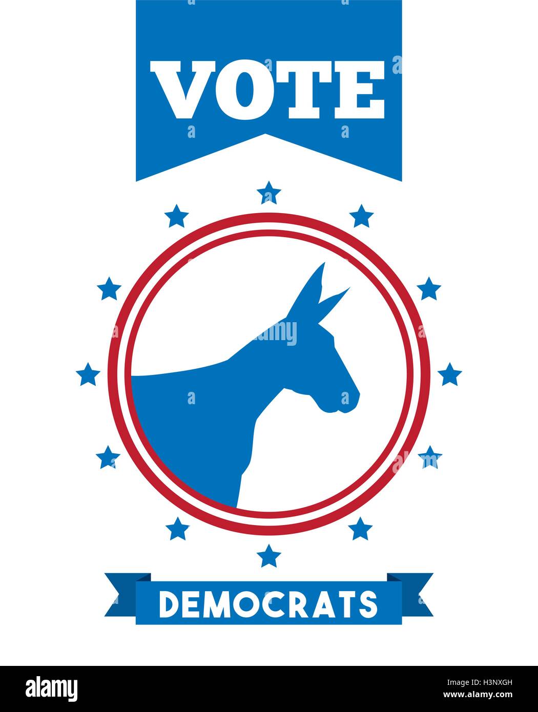democrat political party animal Stock Vector Image & Art - Alamy