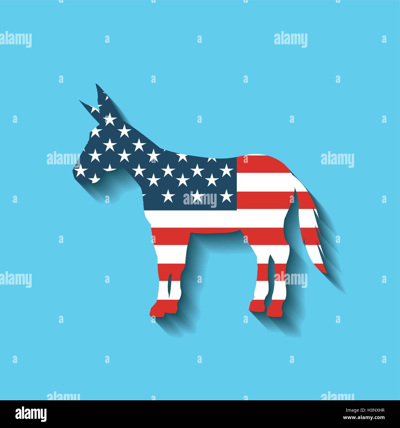 democrat political party animal Stock Vector Image & Art - Alamy