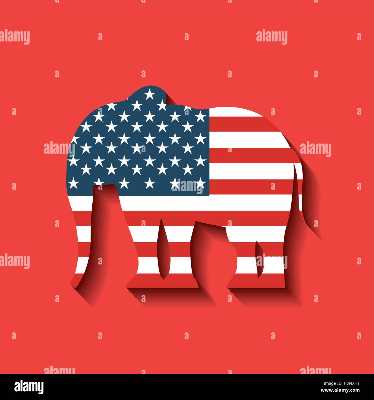 Republican political party animal Stock Vector Image & Art - Alamy