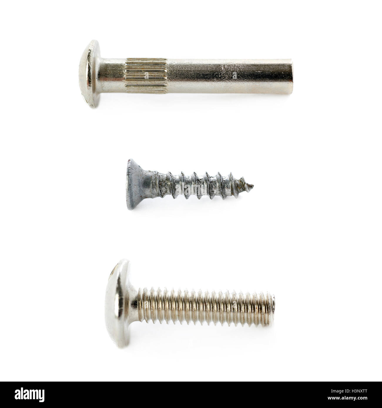 Metal screw isolated over the white background Stock Photo - Alamy