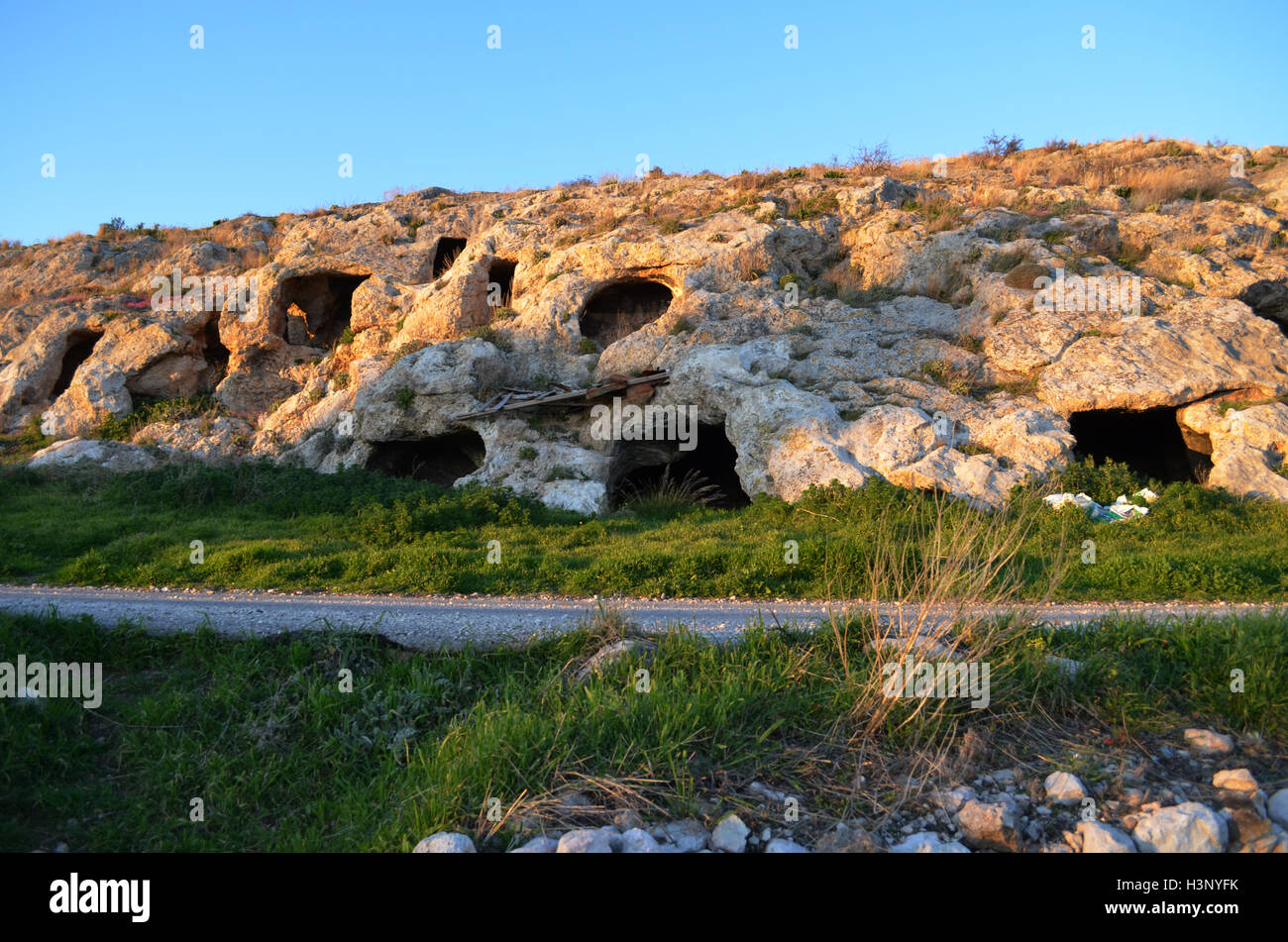 caves and mines around Greece Stock Photo - Alamy
