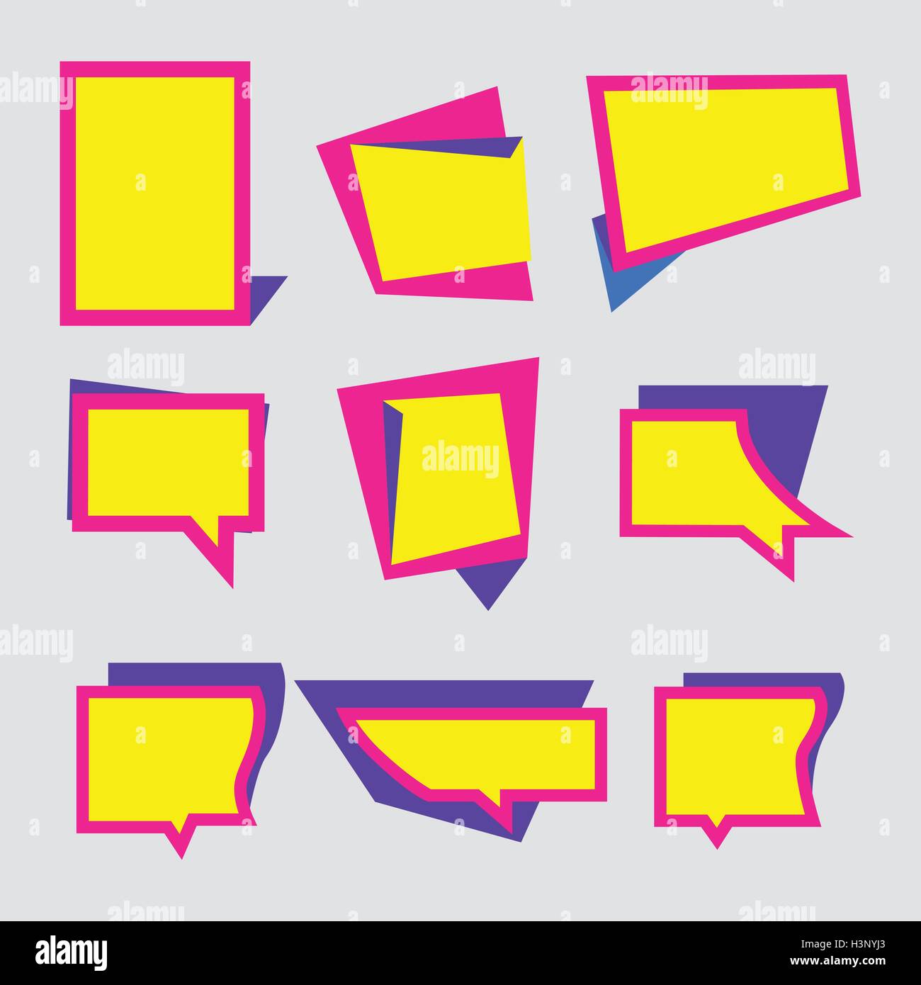 Vector set announcement banner, stickers and labels of business sale ...