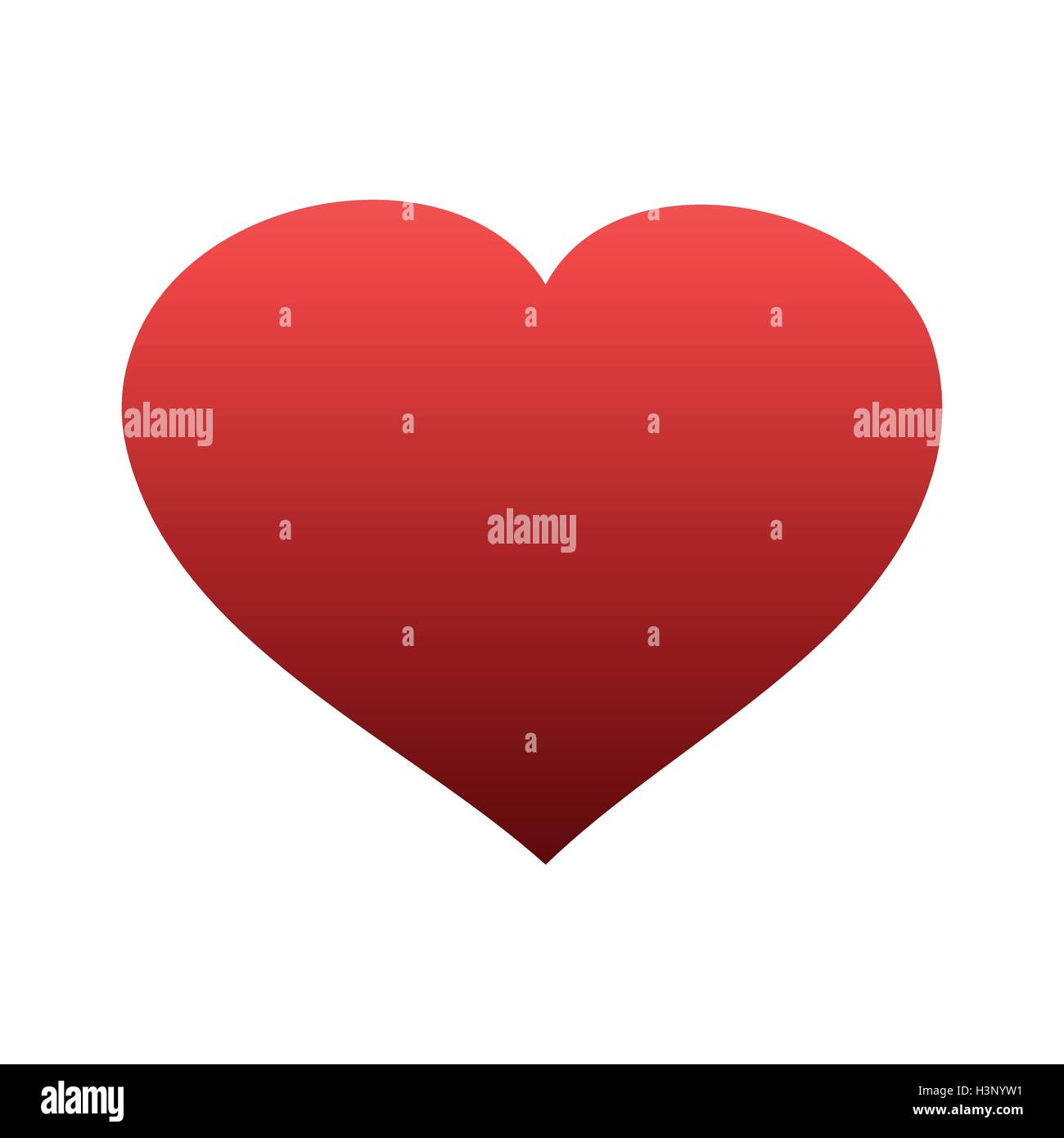 Red heart icon illustration isolated on white background Stock Vector ...