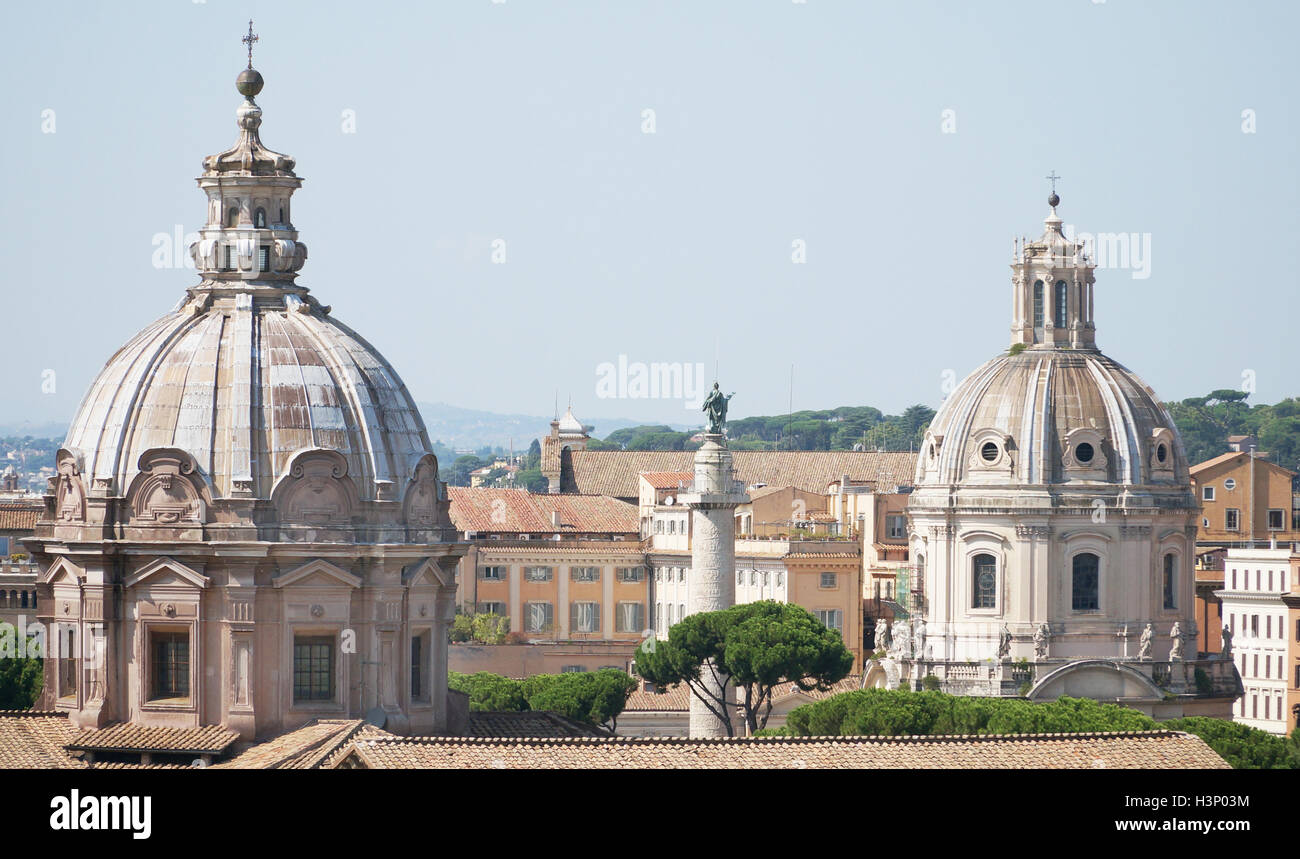 The domes, Rome, Italy Stock Photo - Alamy