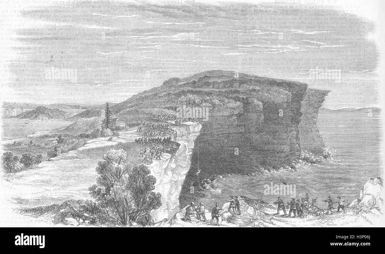 AUSTRALIA Rescue of Johnson perilous position 1857. Illustrated Times ...