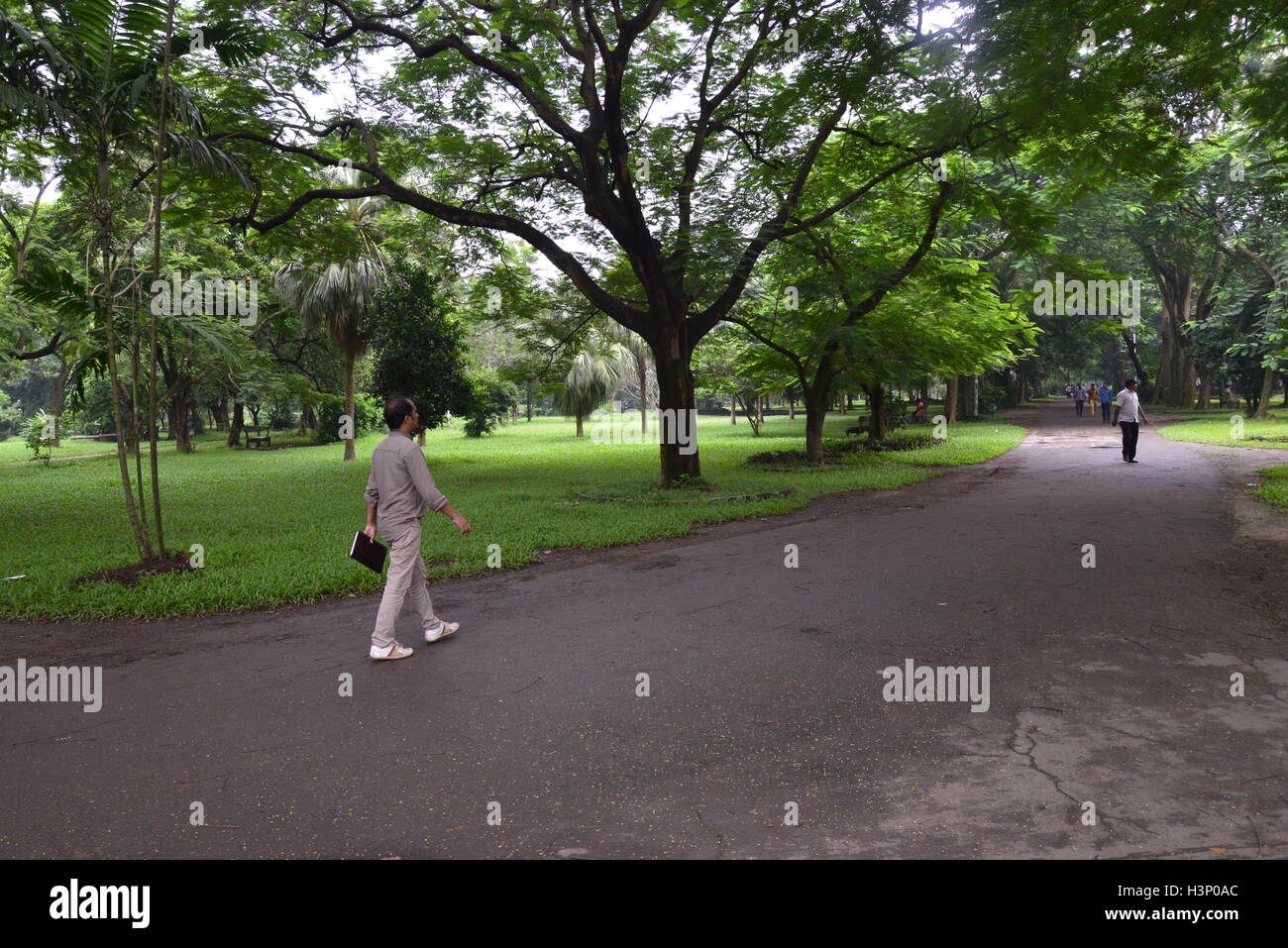 Bangladeshi Citizens walking in the Ramna Park in Dhaka city in ...