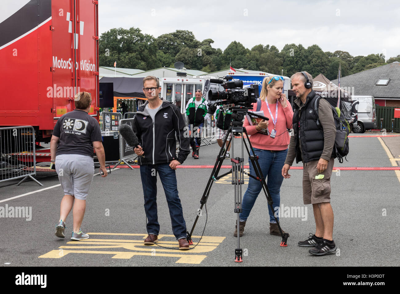 Eurosport commentator James 'Jamie' Whitham covering MCE British ...