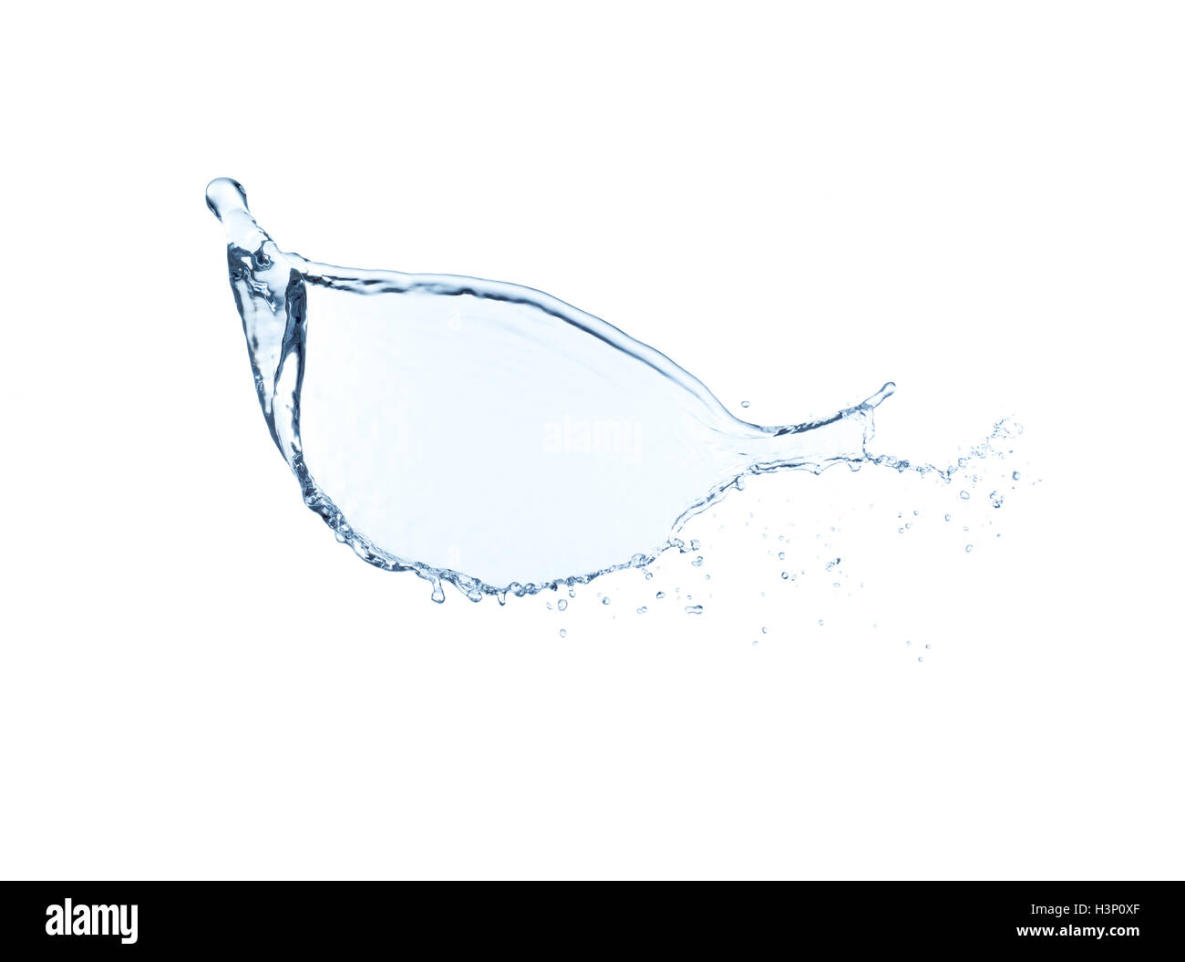 Water splash isolated on white background Stock Photo - Alamy