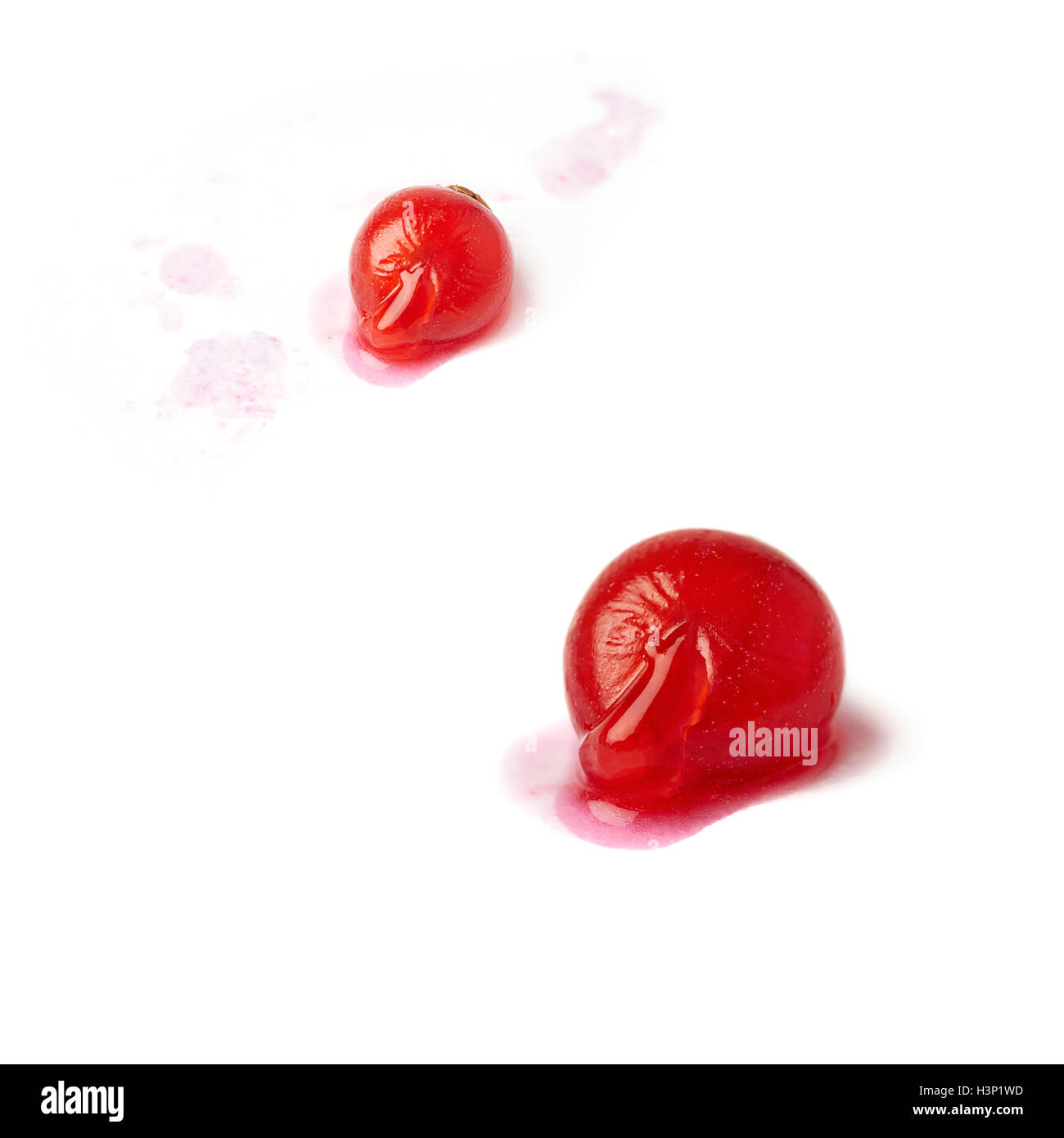 Set of Single Red Currant isolated over white background Stock Photo ...