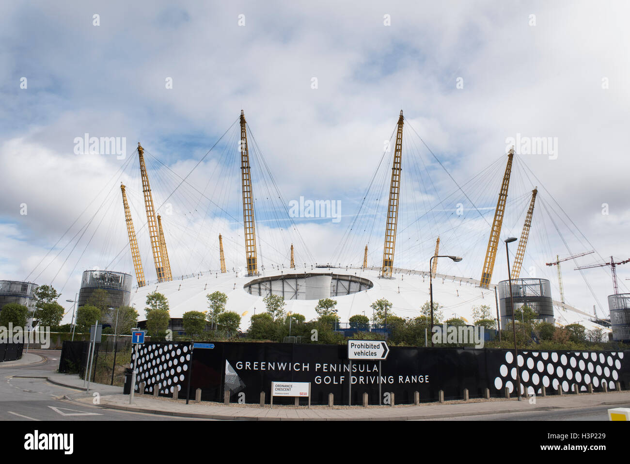 O2 venue by River Thames at Greenwich, London UK Stock Photo - Alamy