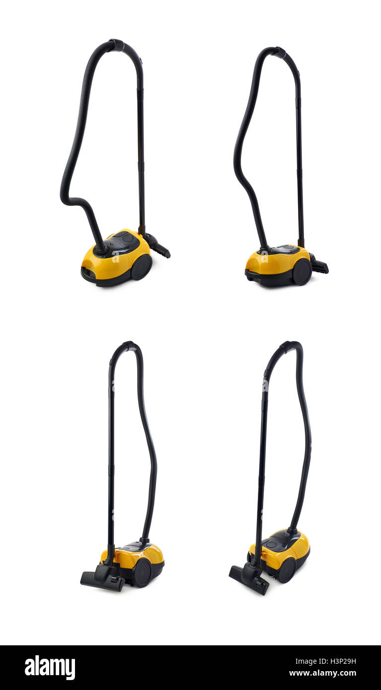 Set of Vacuum cleaner over isolated white background Stock Photo - Alamy