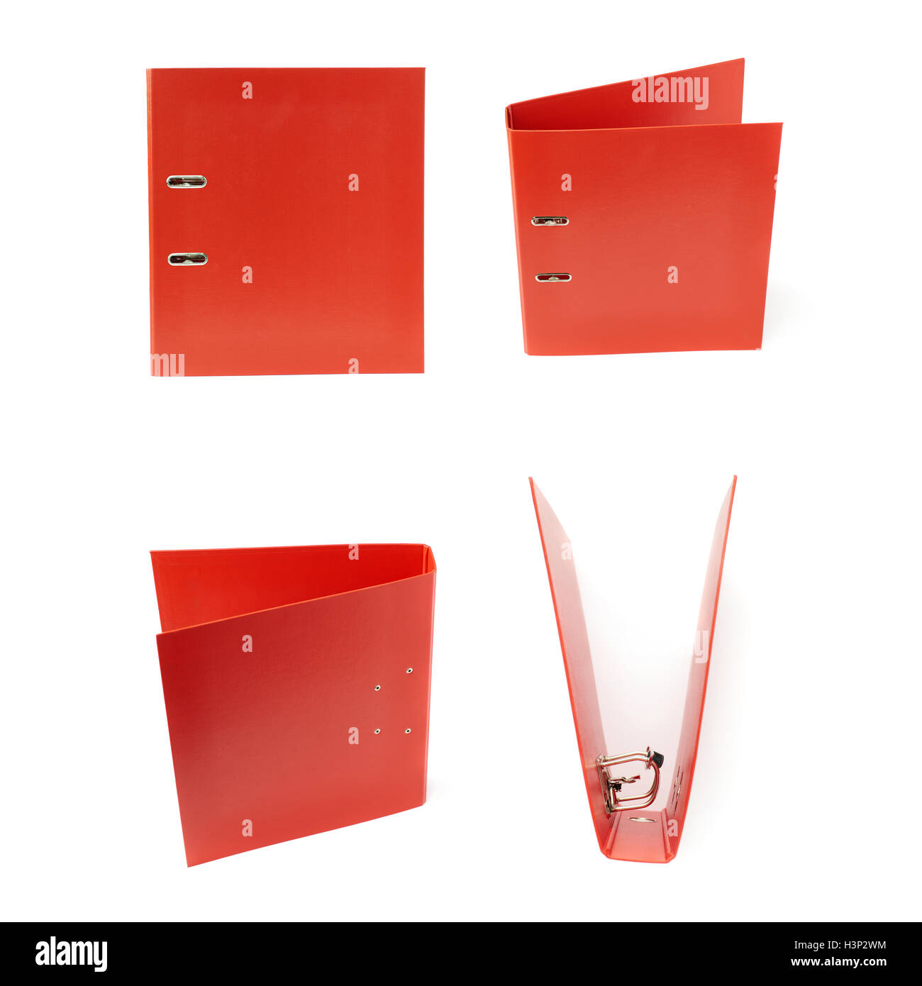 Set of Office folder isolated over the white background Stock Photo - Alamy