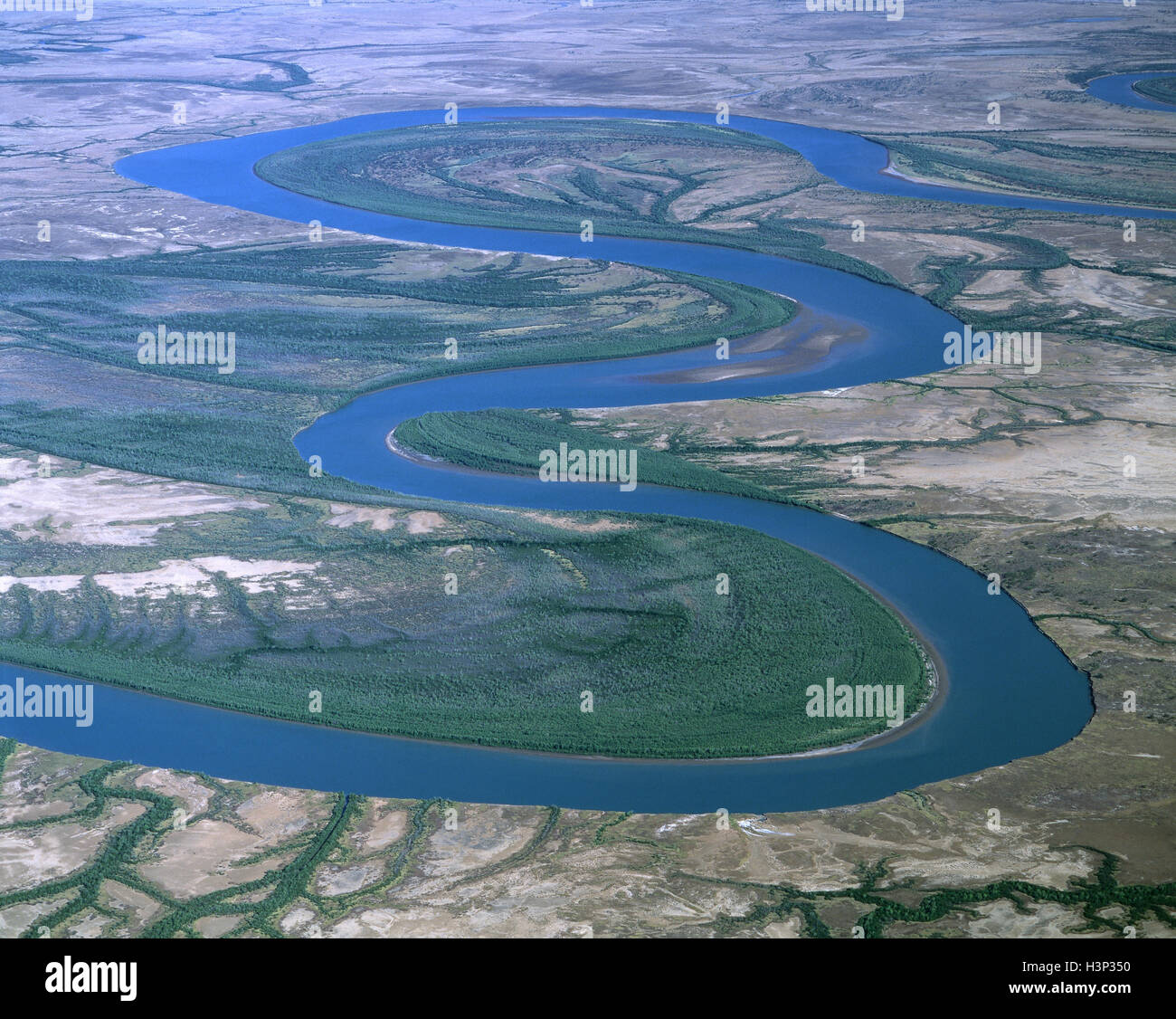 Oxbow aerial hi-res stock photography and images - Alamy