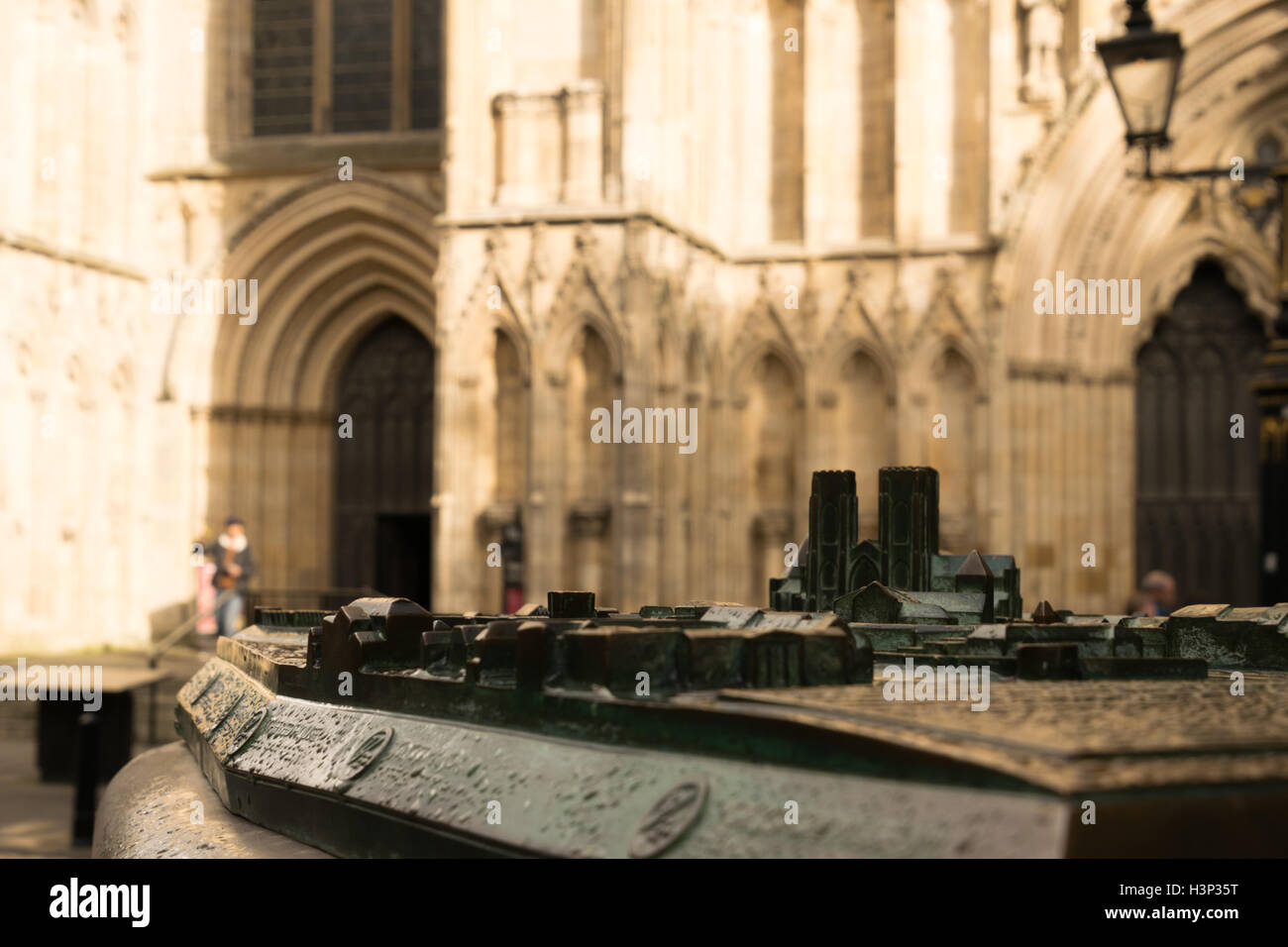 model of minster minster in background Stock Photo - Alamy