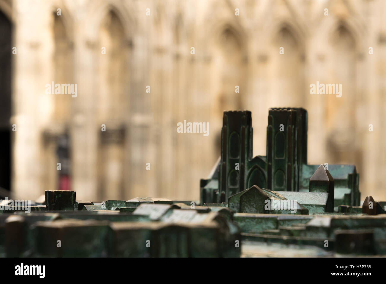 model of minster minster in background Stock Photo - Alamy