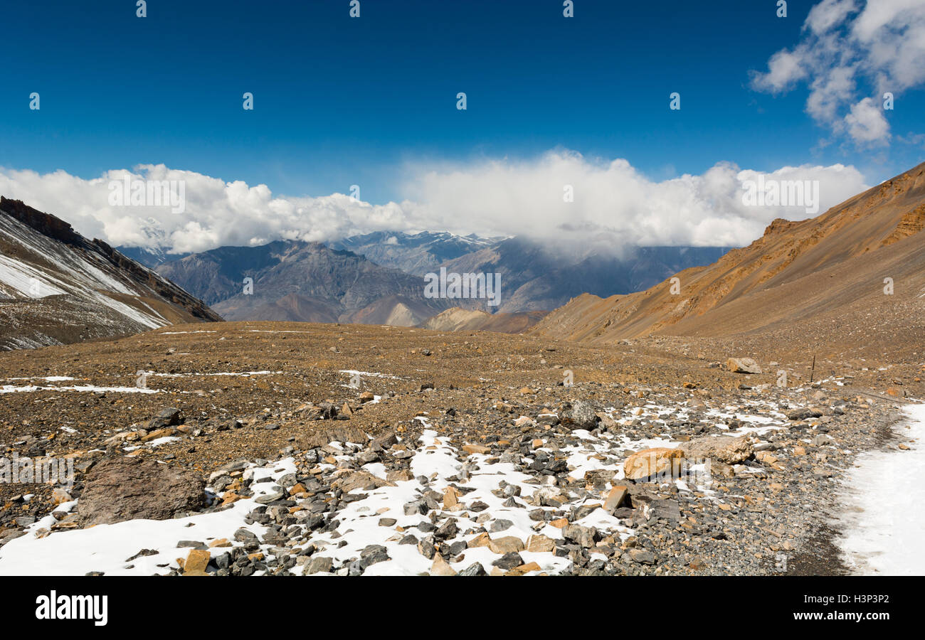 Arid highland wasteland, stone mountain desert Stock Photo - Alamy