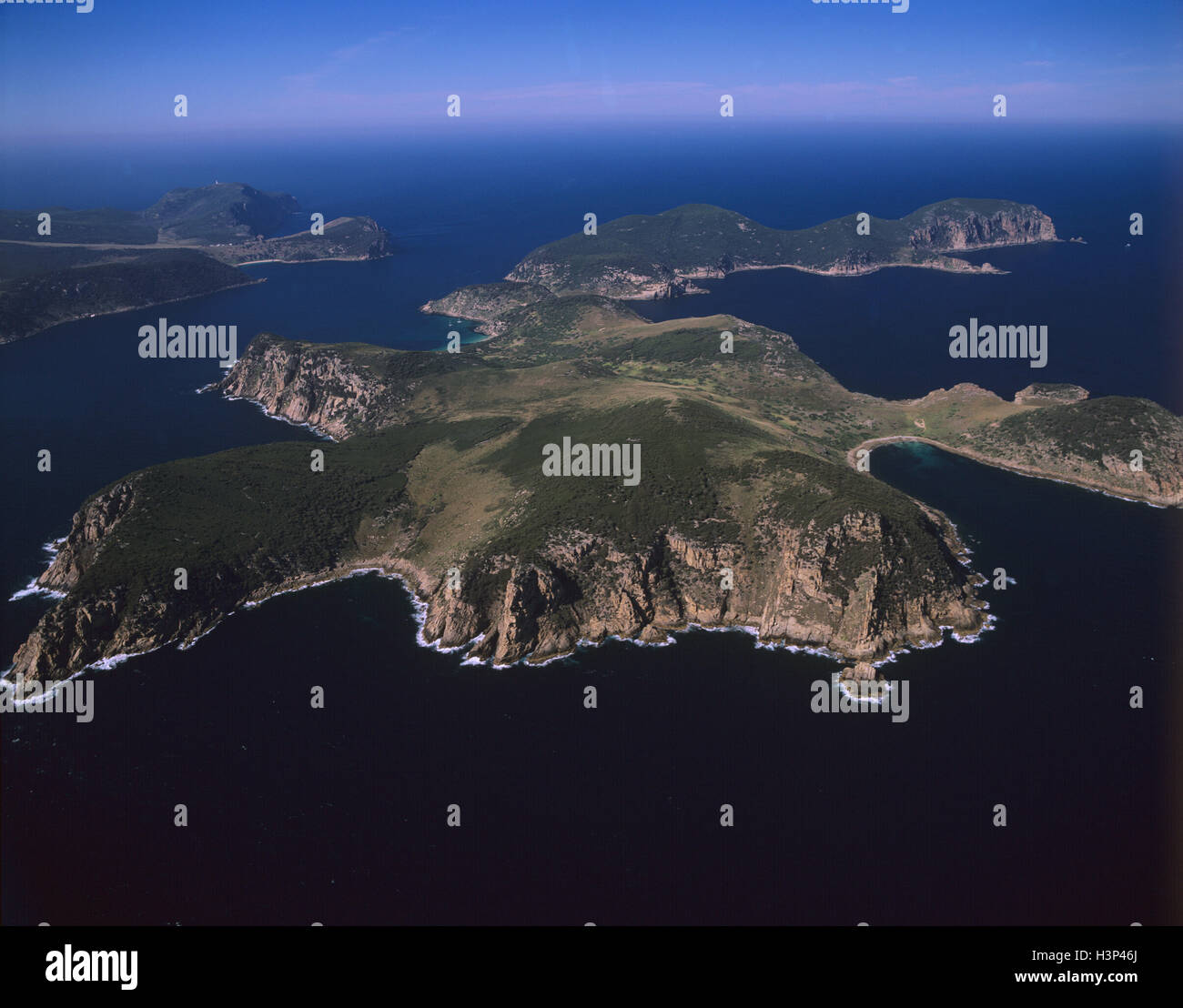 Kent Group, Dover Island in the foreground, Erith Island beyond and ...