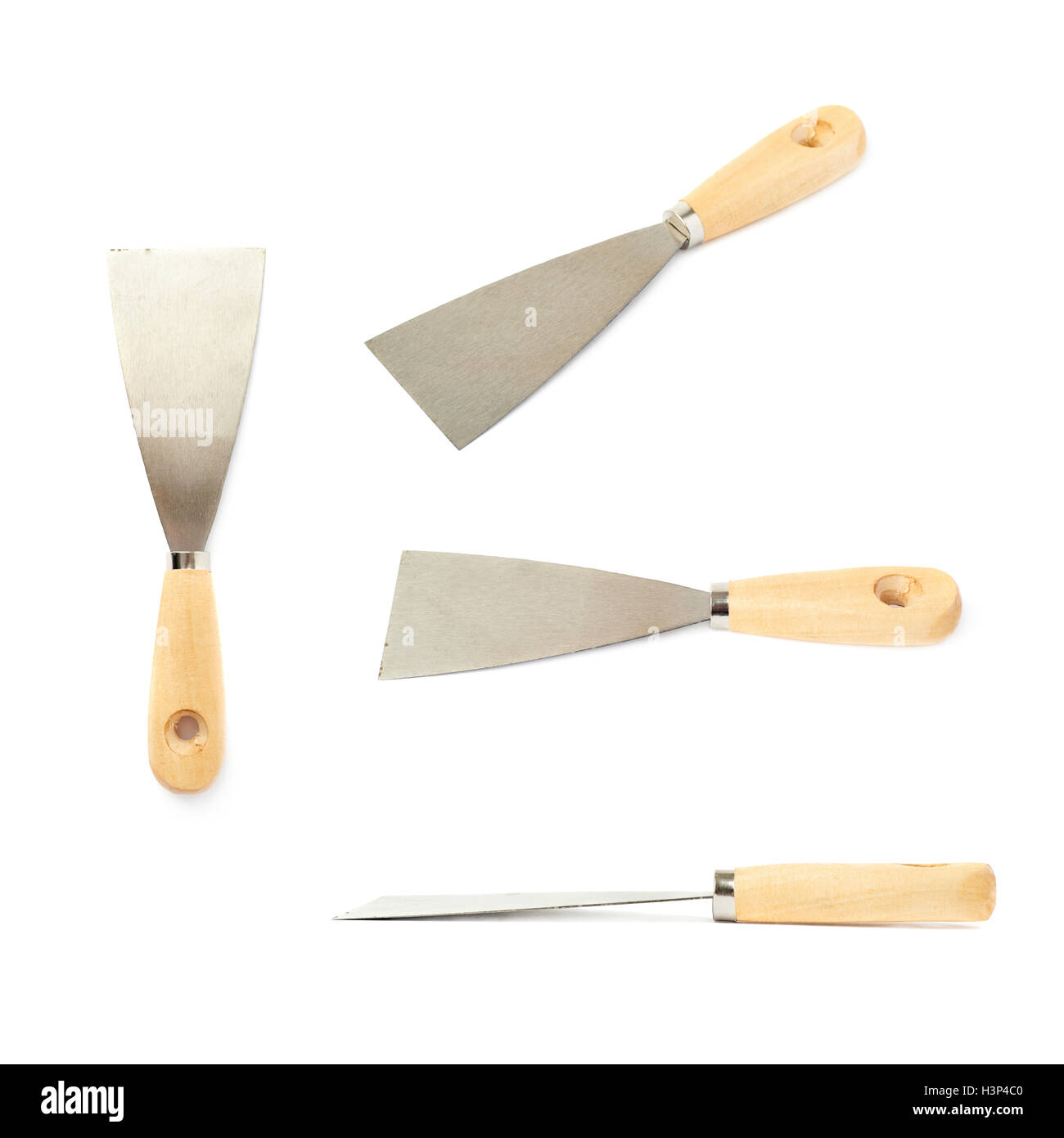 Set of Putty kniFe over isolated white background Stock Photo - Alamy