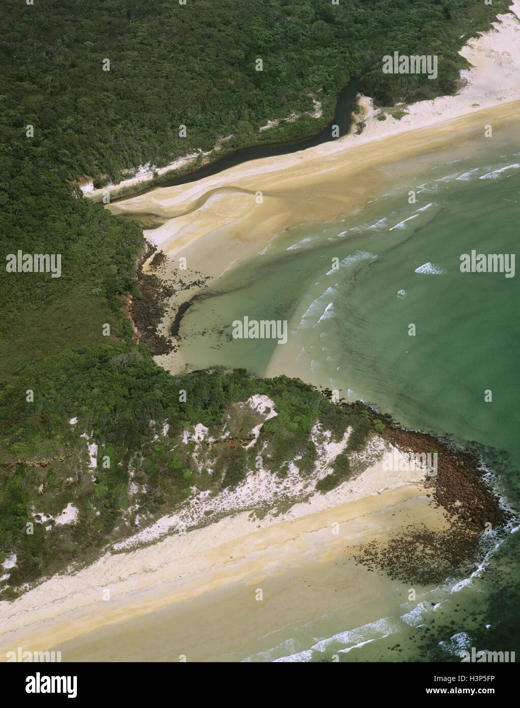 Shore near Fly Point Stock Photo - Alamy