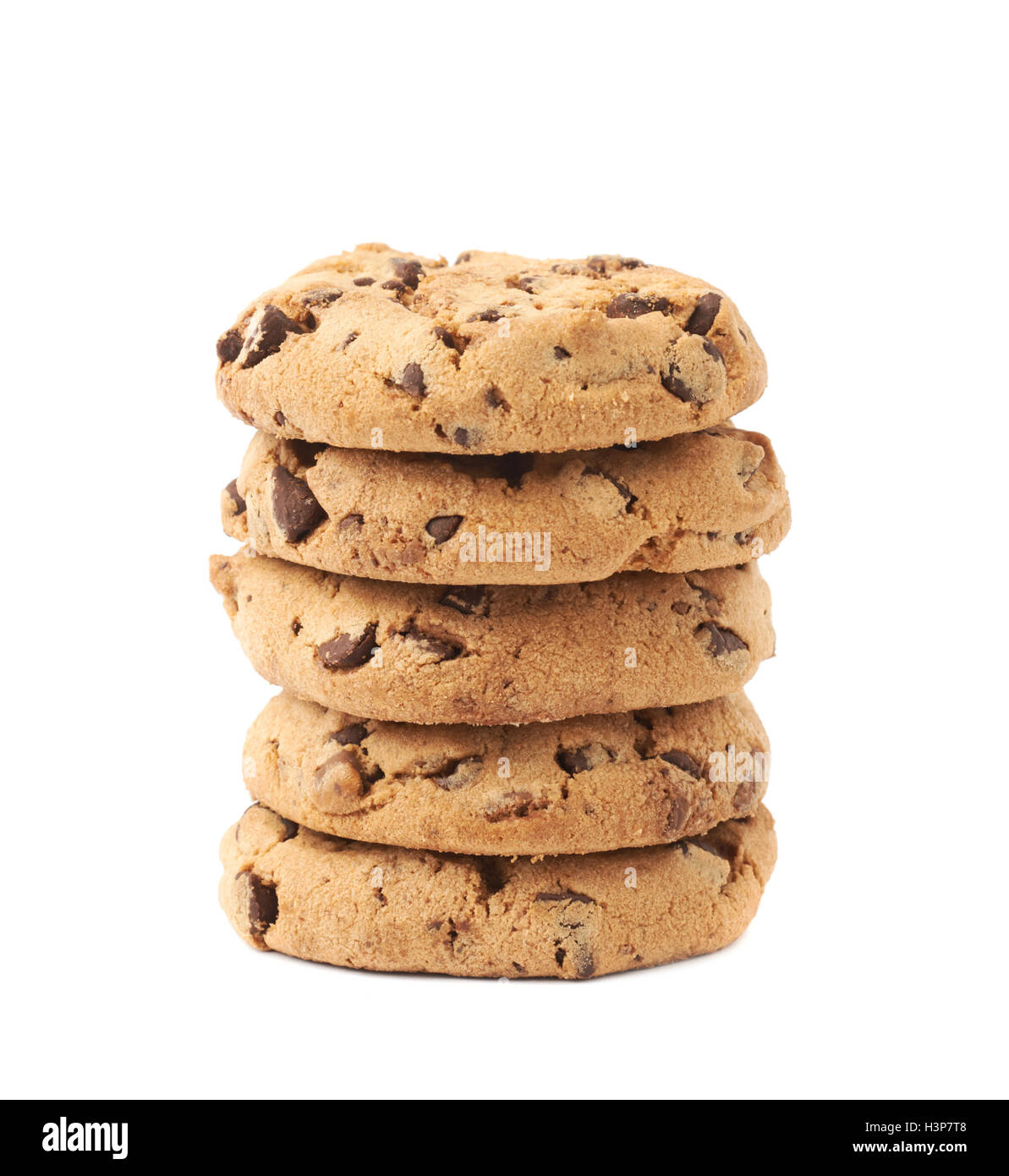 Stack of cookies isolated over the white background Stock Photo - Alamy