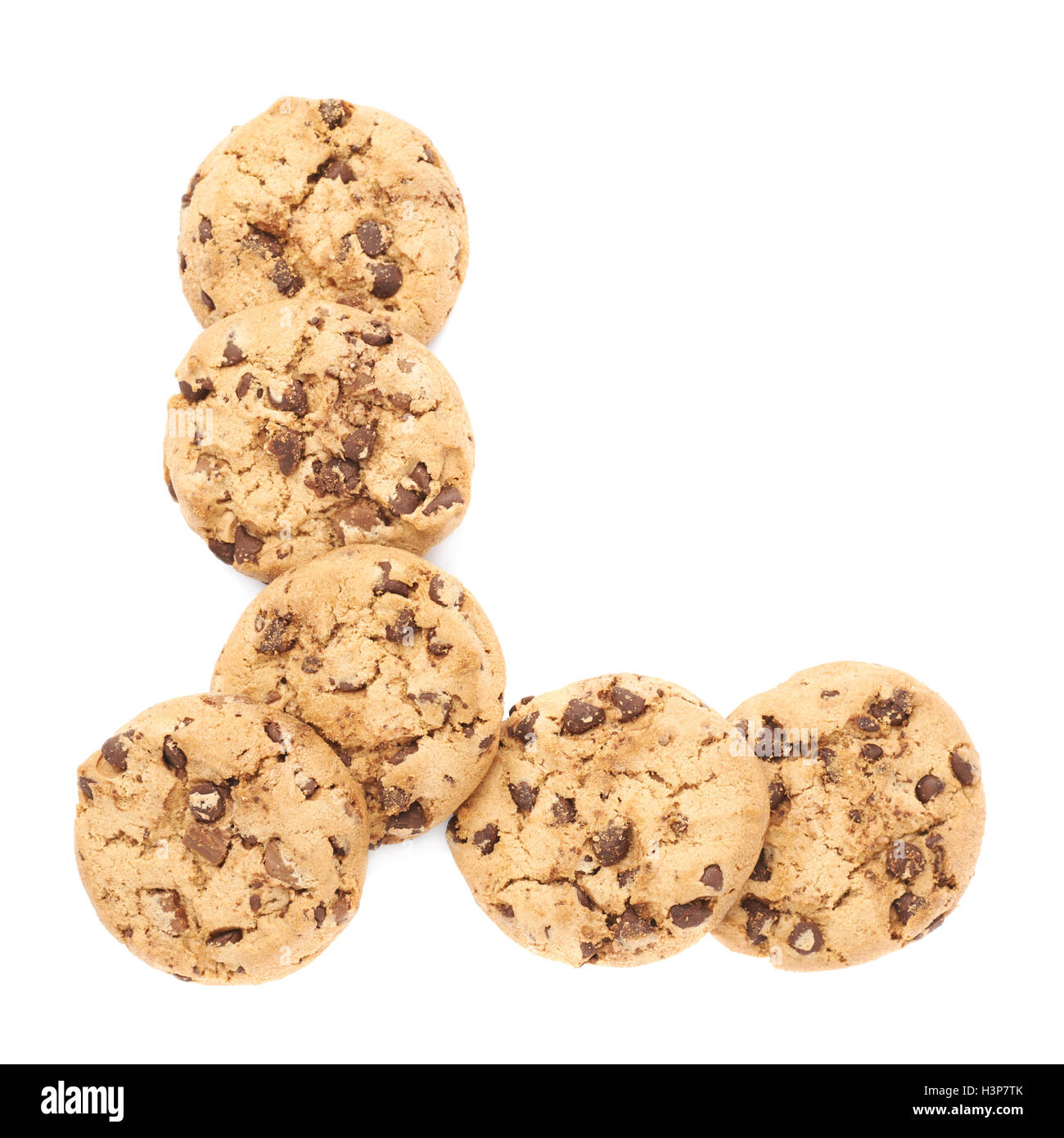 Pile of cookies isolated over the white background Stock Photo - Alamy