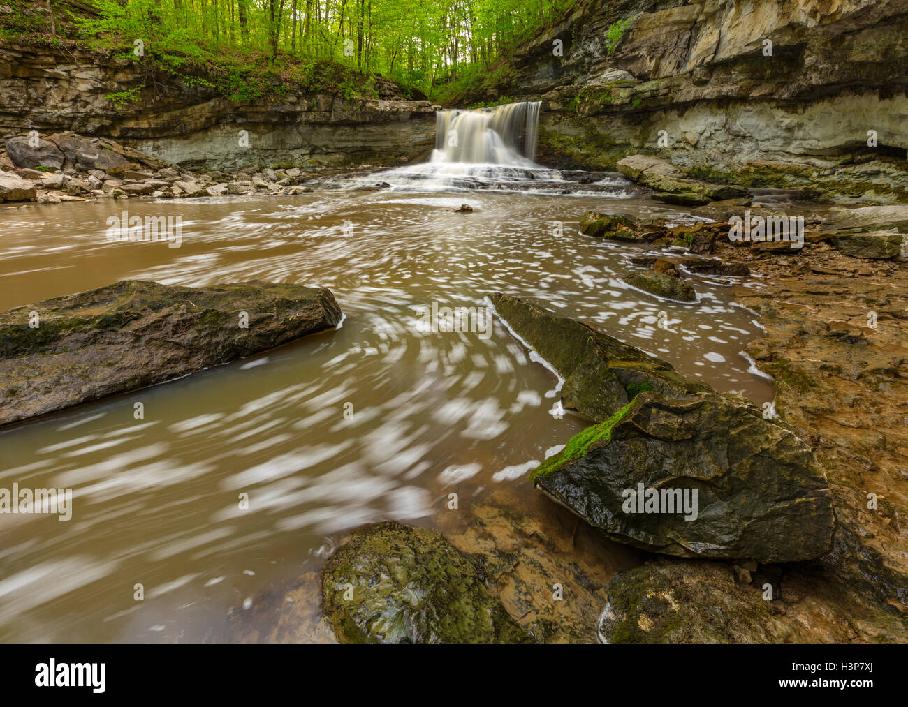 McCormick's Creek State Park, Indiana: McCormick's Creek falls in early ...