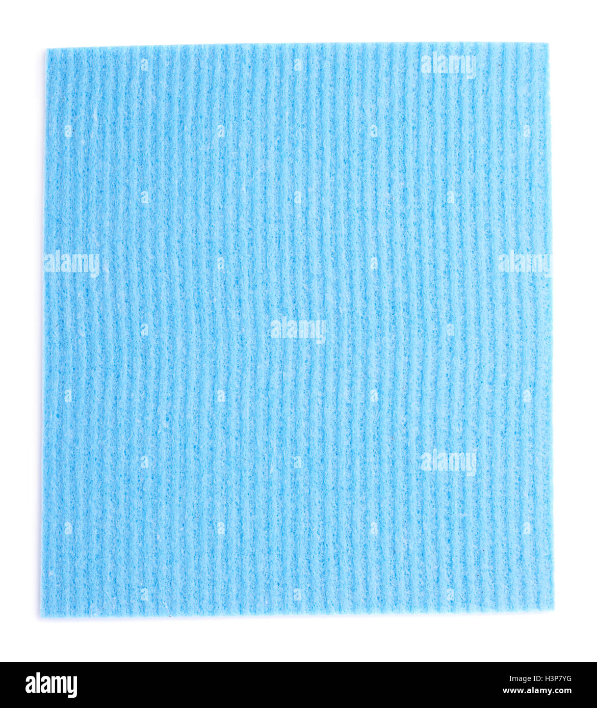 Blue kitchen cleaning napkin rag over white isolated background Stock ...