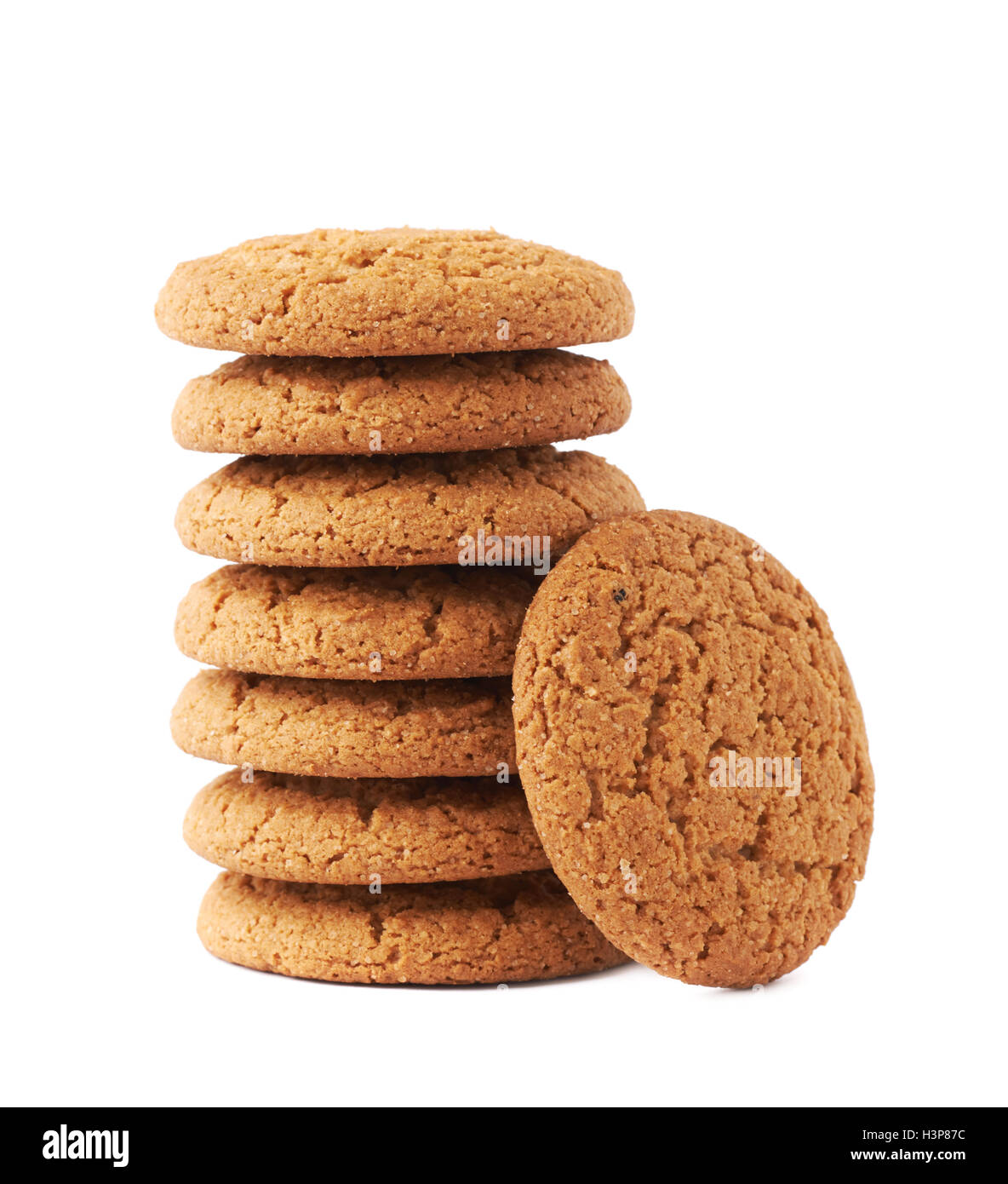 Stack of cookies isolated over the white background Stock Photo - Alamy