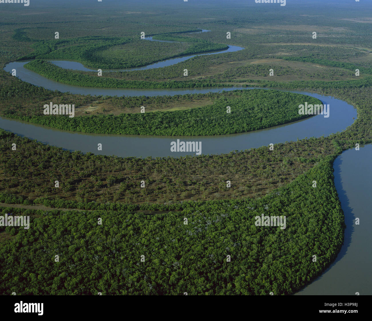 North Kennedy River from the air Stock Photo - Alamy