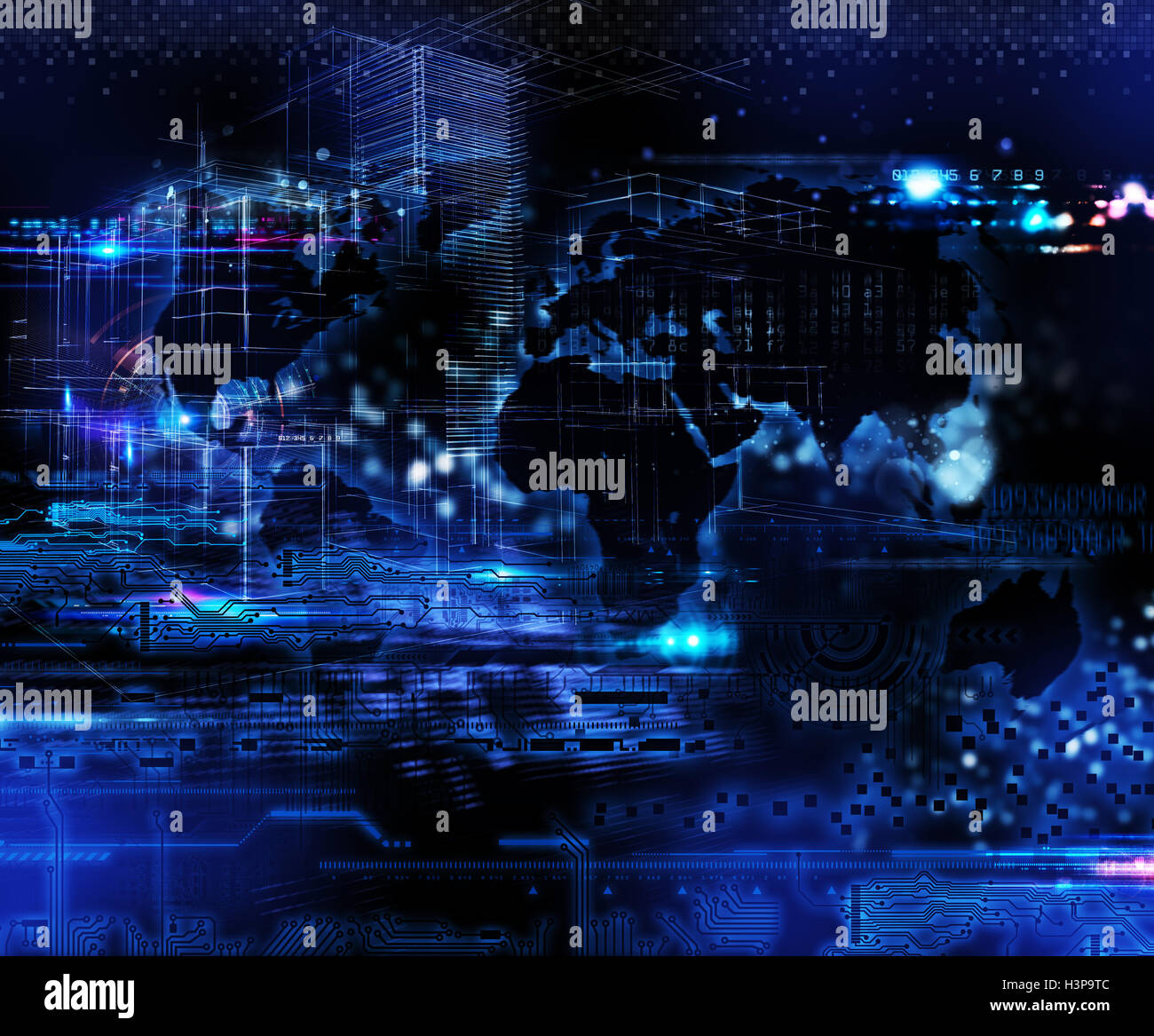 Futuristic technology background Stock Photo - Alamy