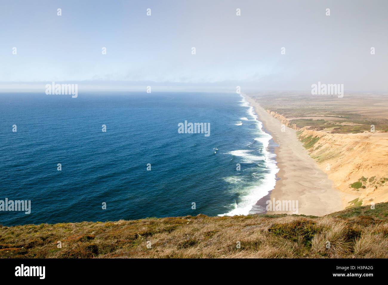 Point Reyes Beach in the Point Reyes National Seashore near San ...
