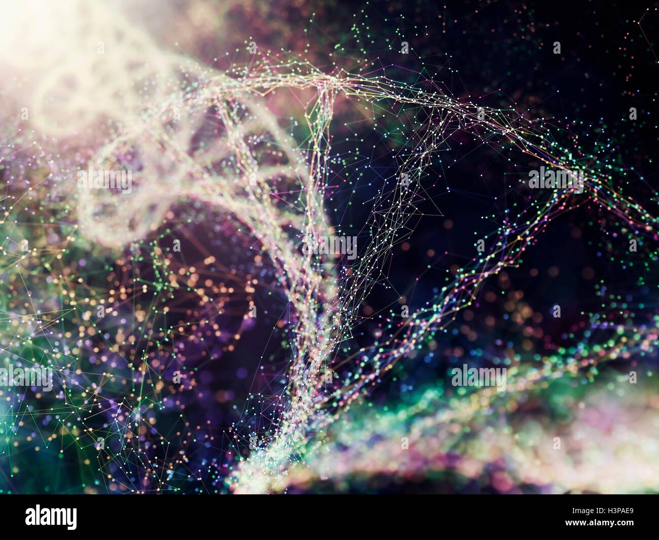 Dna strand network connections hi-res stock photography and images - Alamy