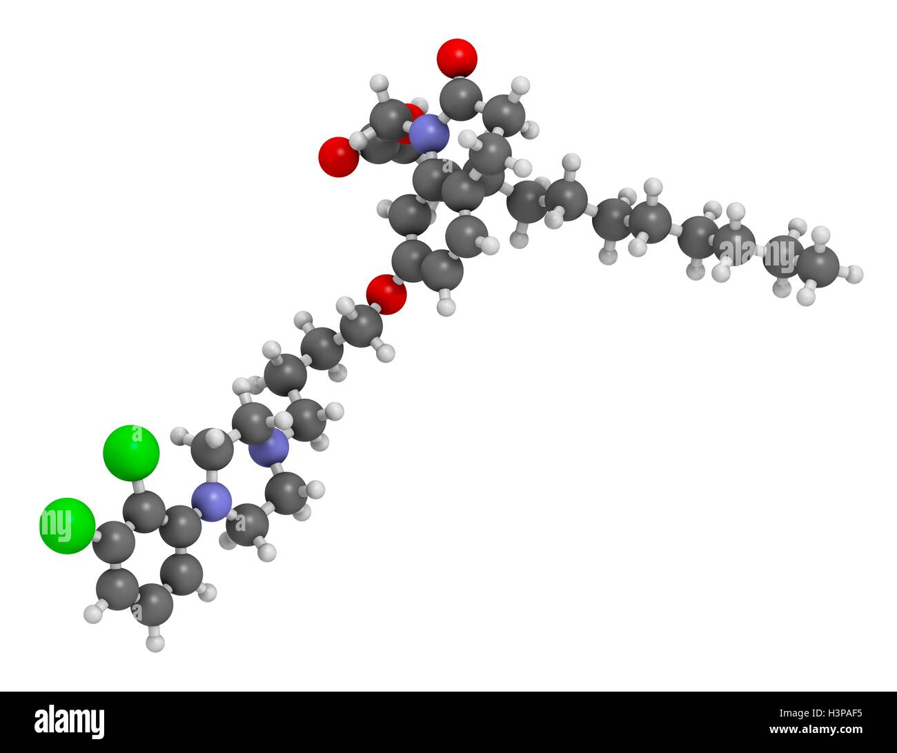 Aripiprazole lauroxil antipsychotic drug molecule (injectable extended ...