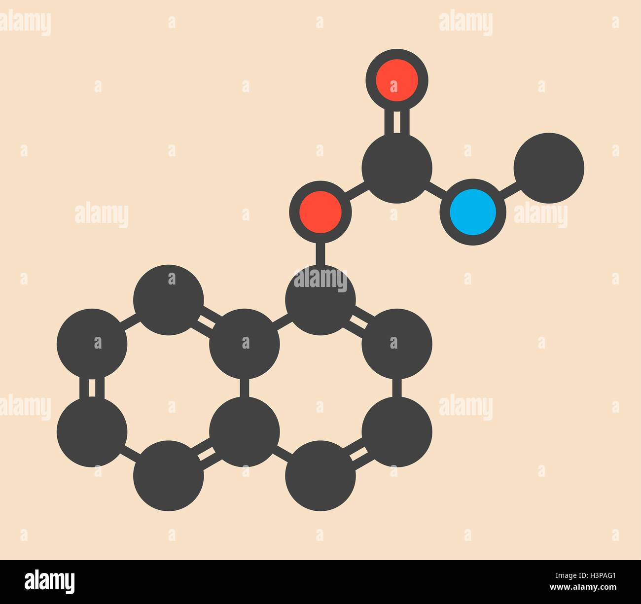 Carbaryl insecticide molecule hi-res stock photography and images - Alamy