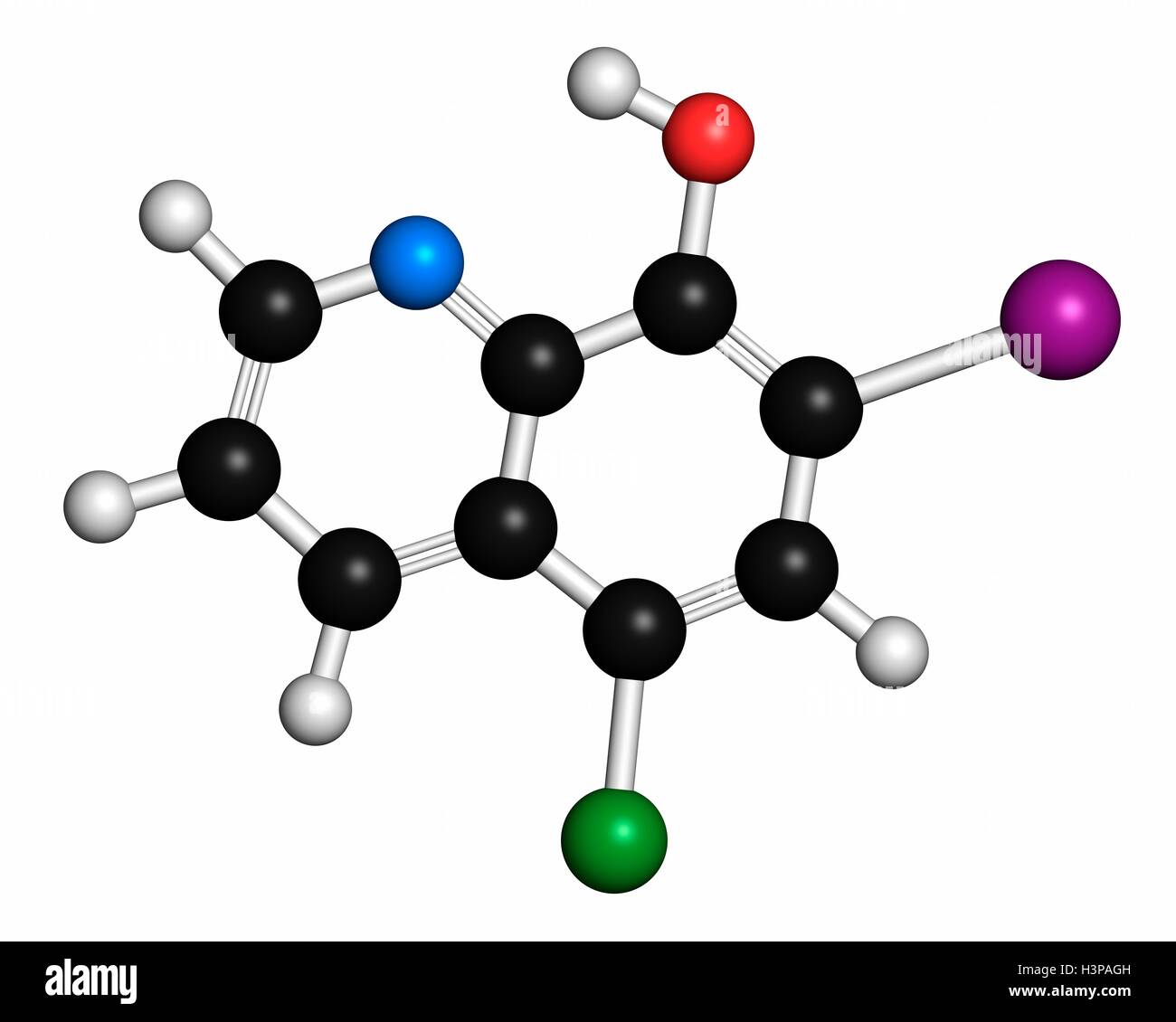 Clioquinol (iodochlorhydroxyquin) antifungal and antiprotozoal drug ...